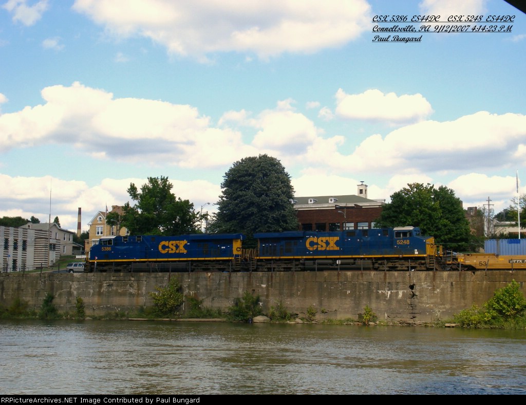 CSX 5386 ES44DC CSX 5248 ES44DC Sept 12, 2007